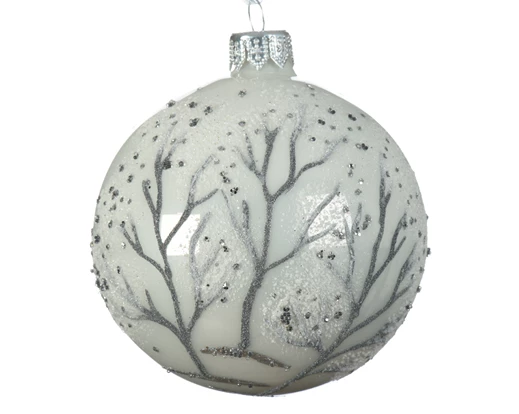 Silver Christmas Tree Ball – Wehbeh Land